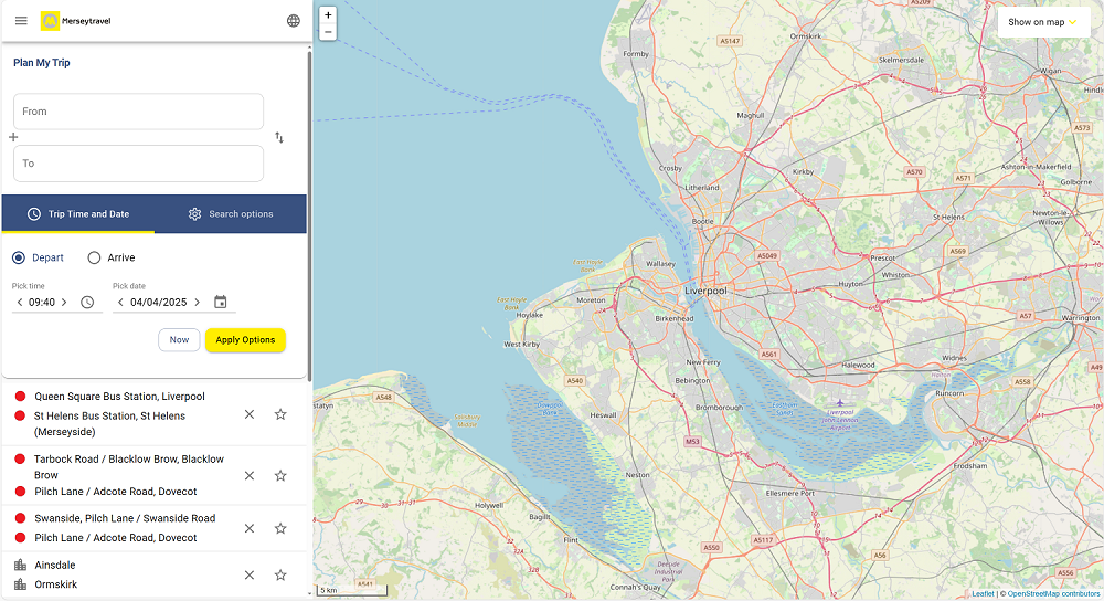 Journey Planner Updates | Merseytravel