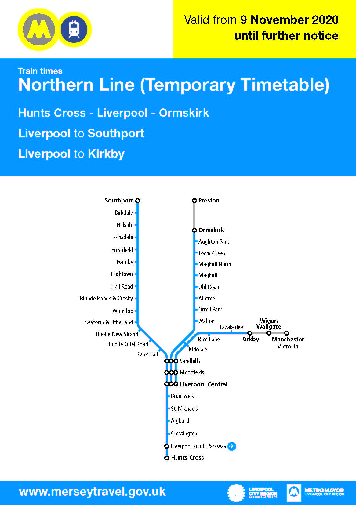 Northern Line Merseyrail Timetable