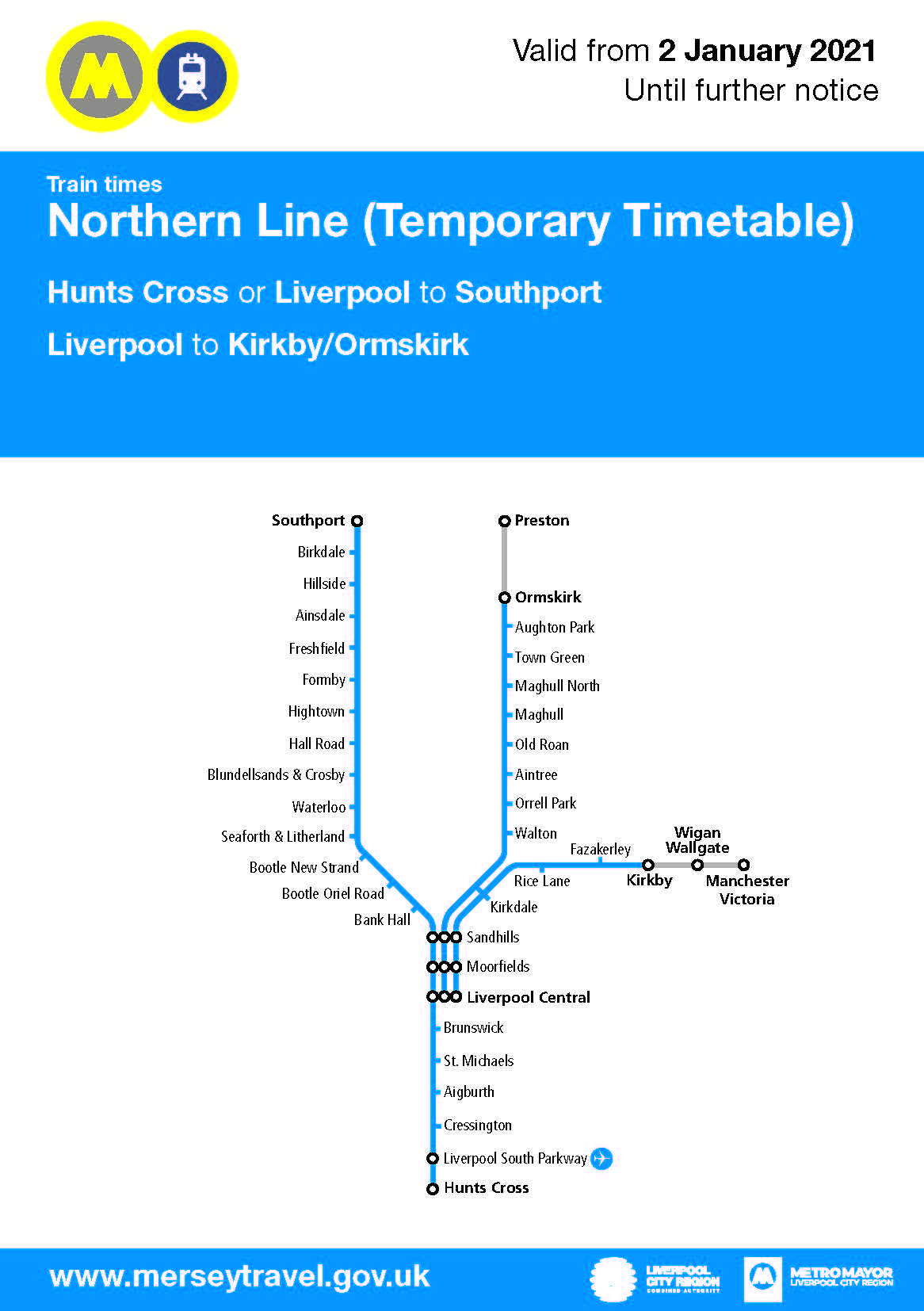 Northern Line Merseyrail Timetable