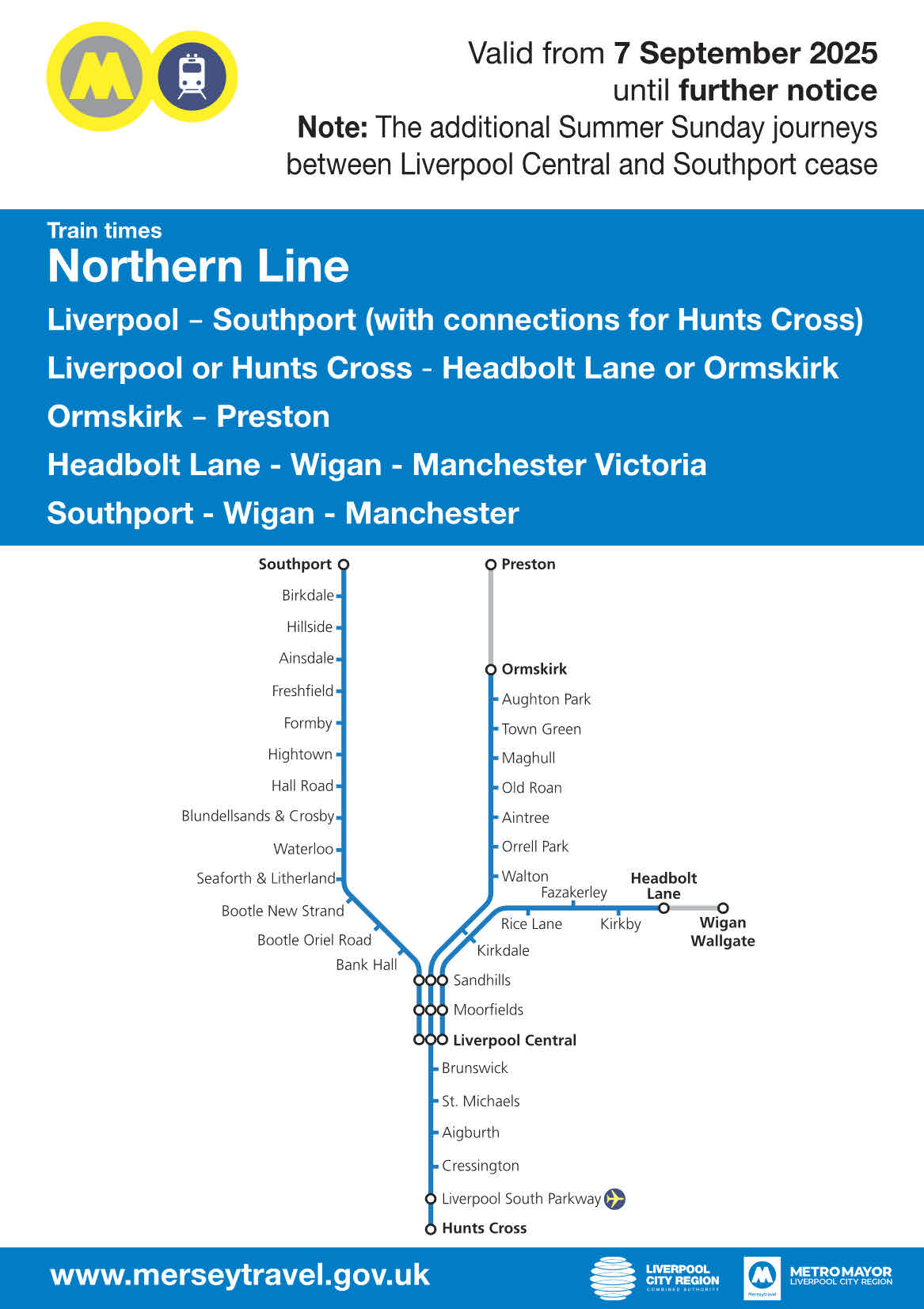 Northern Line Merseyrail Timetable