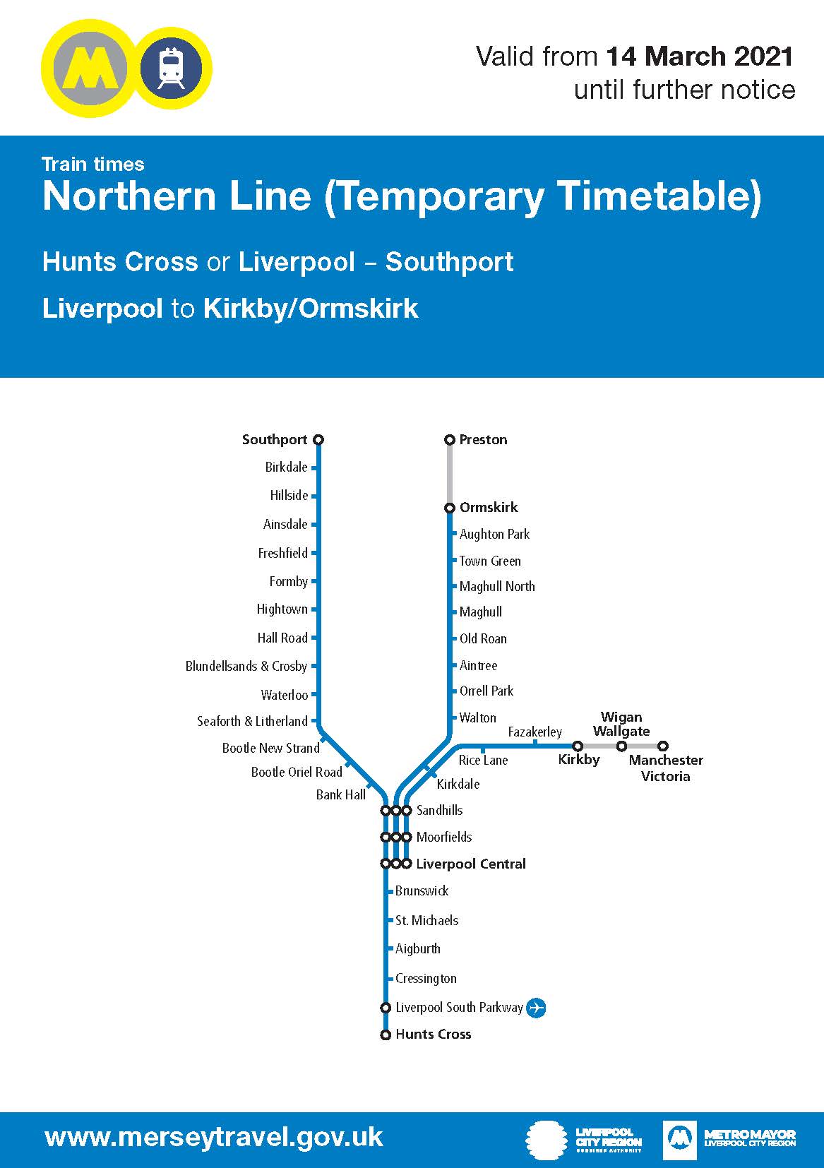 Northern Line Merseyrail Timetable