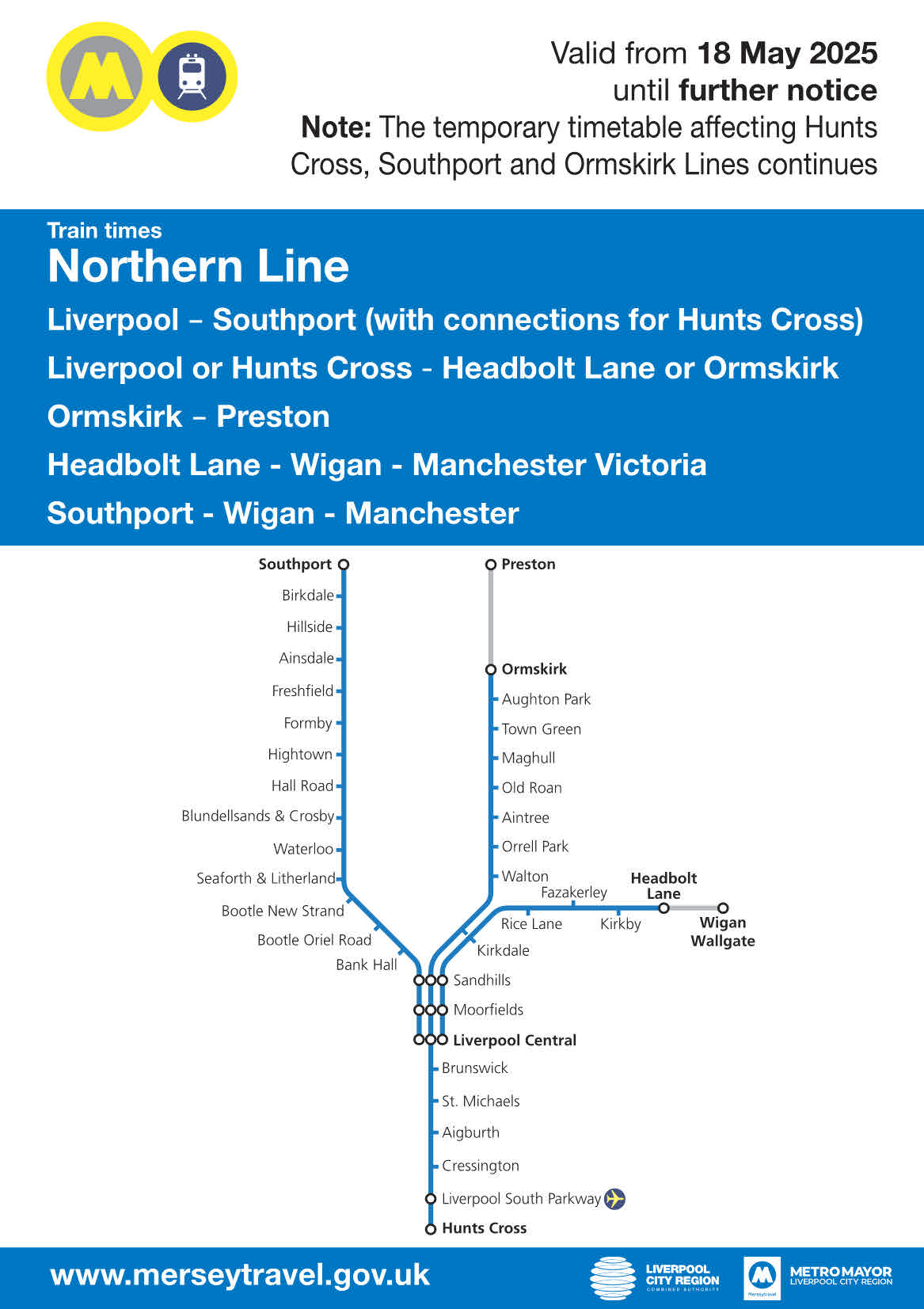 Northern Line Merseyrail Timetable